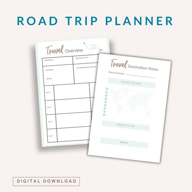 Free Printable Road Trip Planner: Stress-Free Travel