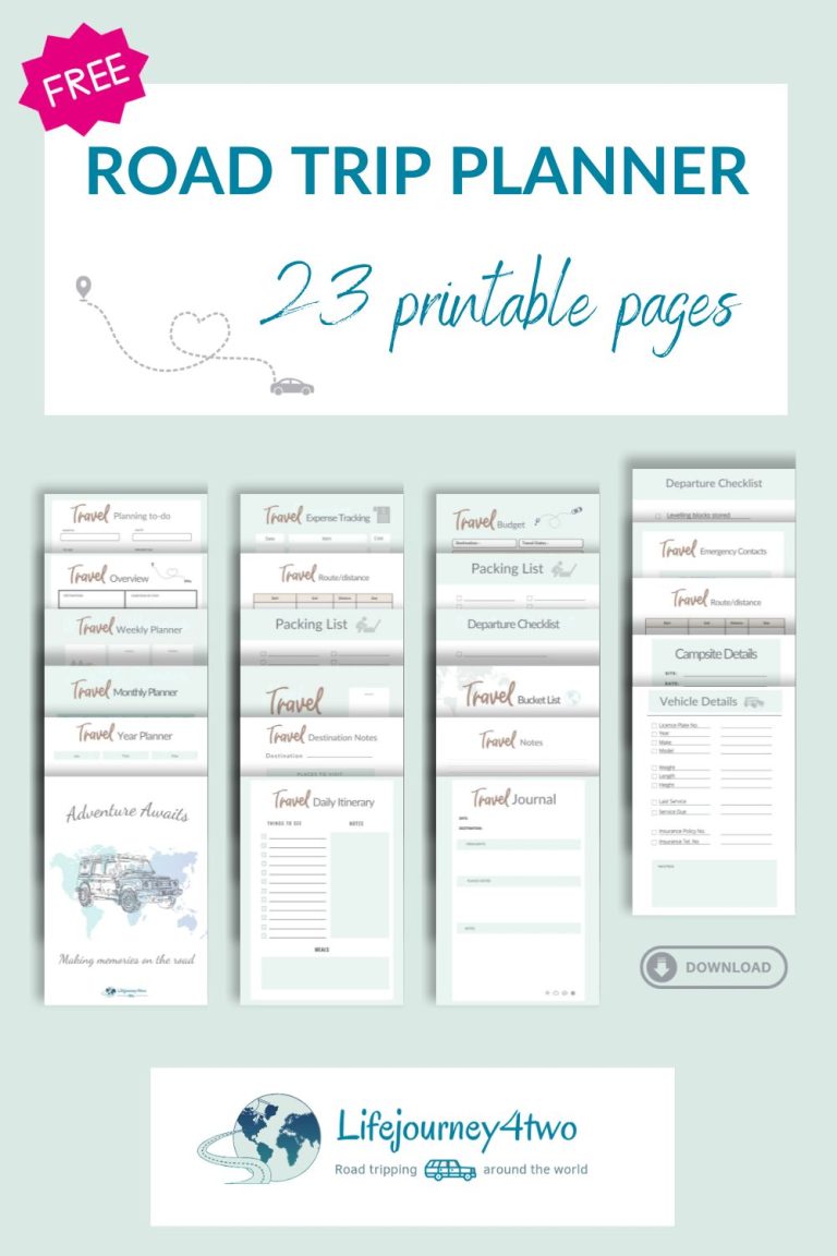 Free Printable Road Trip Planner: Stress-Free Travel