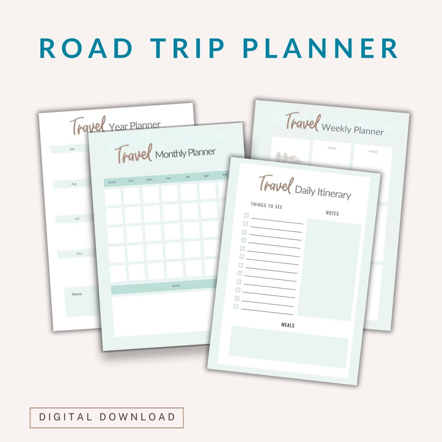 Free Printable Road Trip Planner: Stress-Free Travel