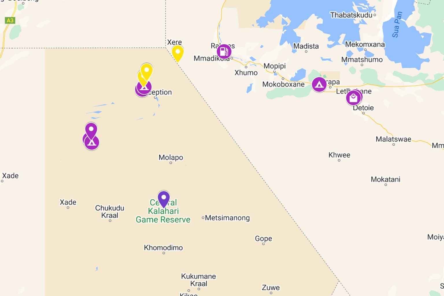 Camping in the Central Kalahari Game Reserve 2024