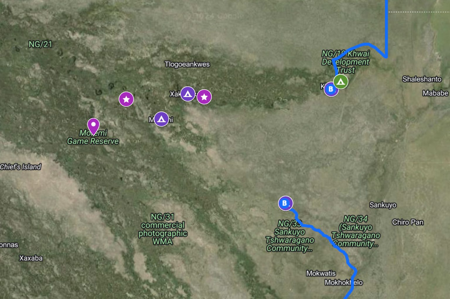 Moremi Game Reserve Camping and Self-Drive Safari