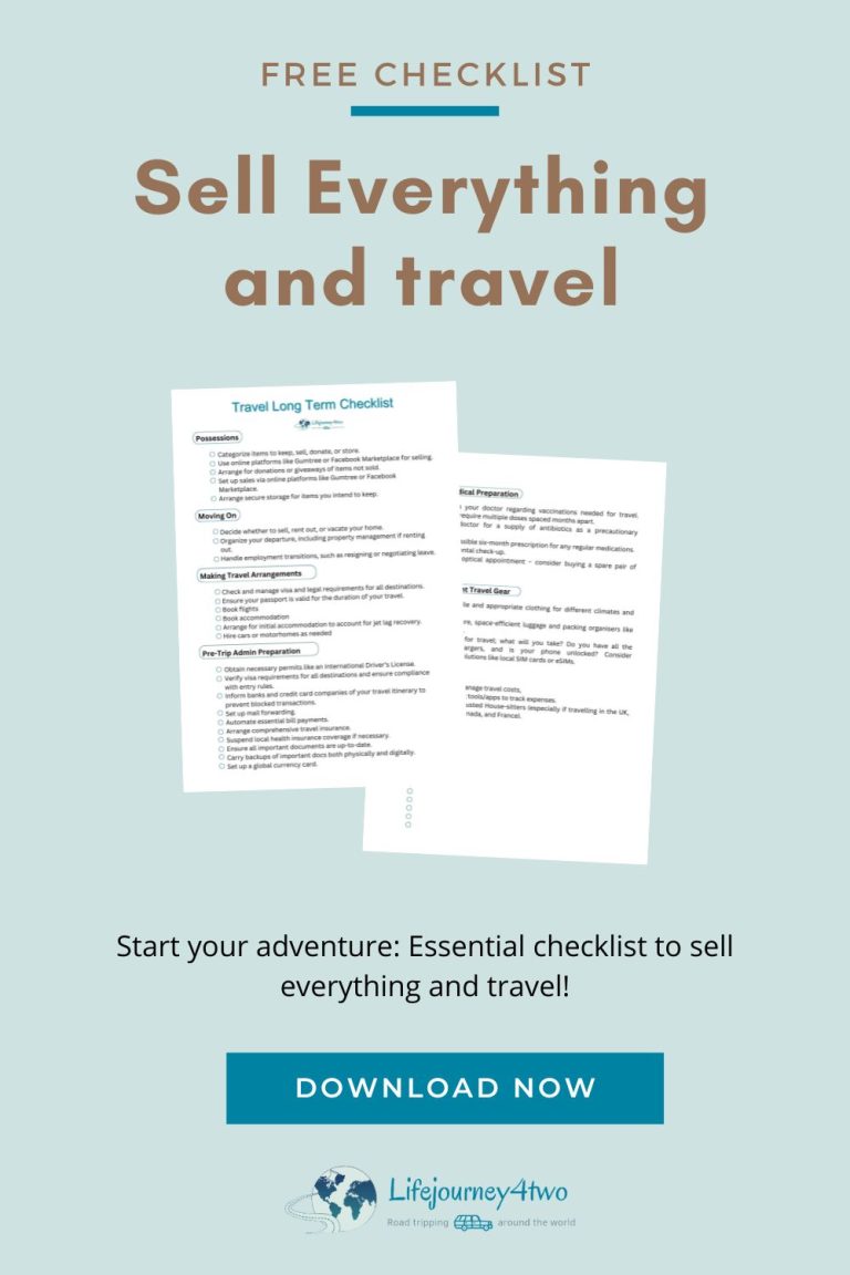 How to Sell Everything and Travel: Long-Term Travel Checklist